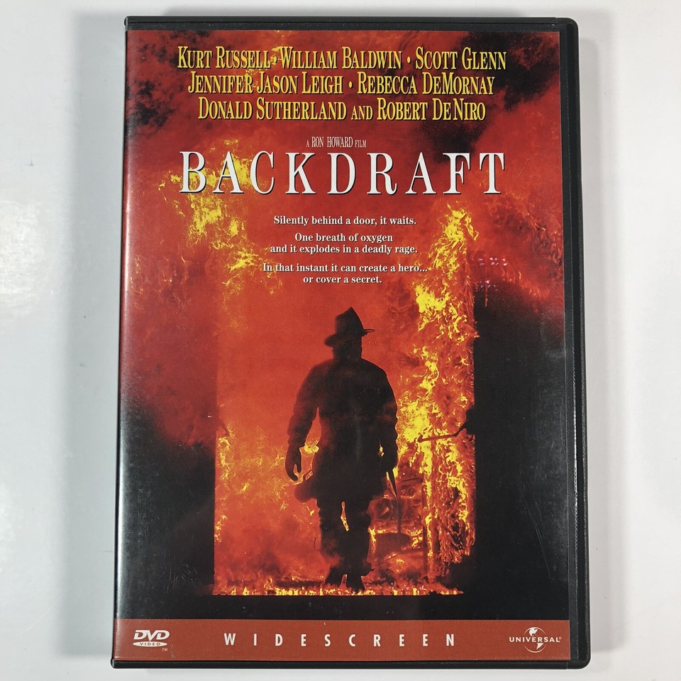 Backdraft DVD 1991 Firefighters Kurt Russell Robert De Niro Donald ...