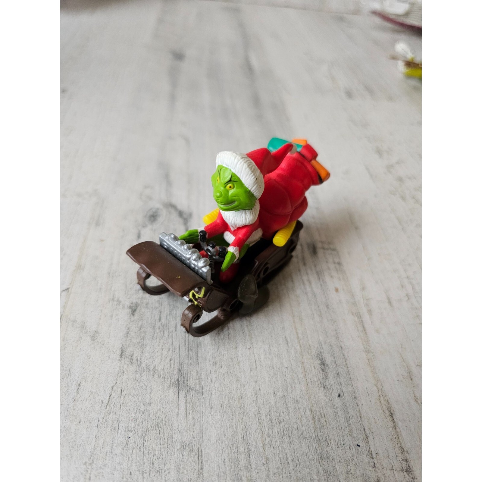 Grinch sled toy car vintage Xmas Santa tree | eBay
