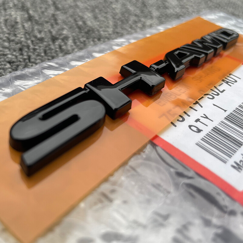 SH-AWD Emblem For Acura MDX RL ZDX TLX RDX Black Rear Trunk Badge 75719-SJA-A01 | eBay