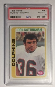 1978 TOPPS #162 DON NOTTINGHAM PSA 8 NM-MT | eBay