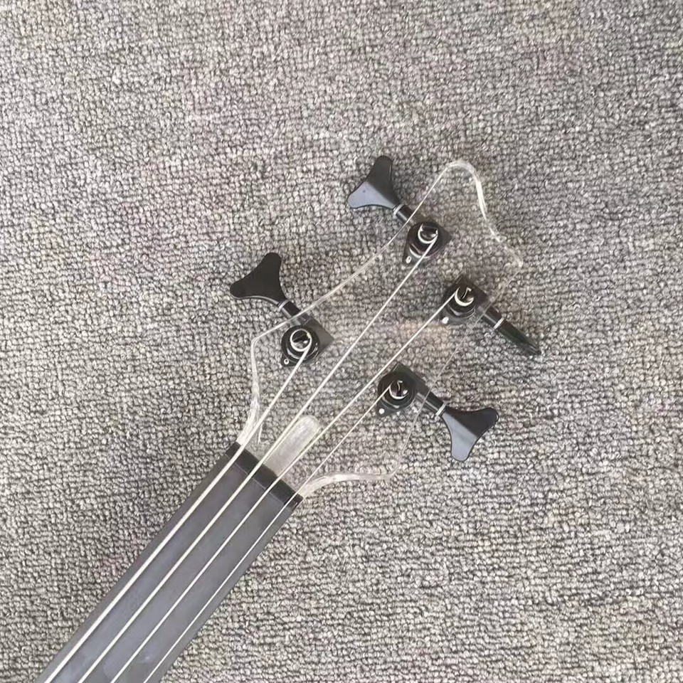 fretless 4 strings acrylic bass guitar maple neck rosewood fingerboard ...