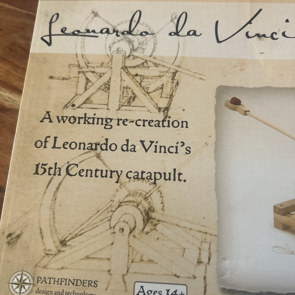 Pathfinders Leonardo da Vinci Catapult Wood Assembly Kit Brand New | eBay