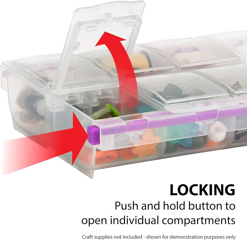 Craft Mates Bead Organizer and Plastic Storage Containers for Crafts ...
