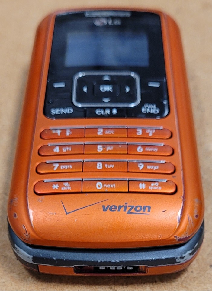 LG enV VX9900 - Orange & Gray ( Verizon ) Cellular Flip Phone - Very ...