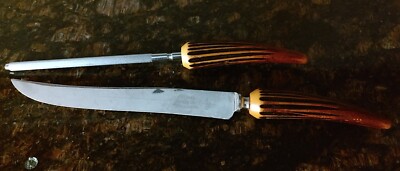 Vintage Crown Crest Sheffield Stainless Steel Knife Carving ...