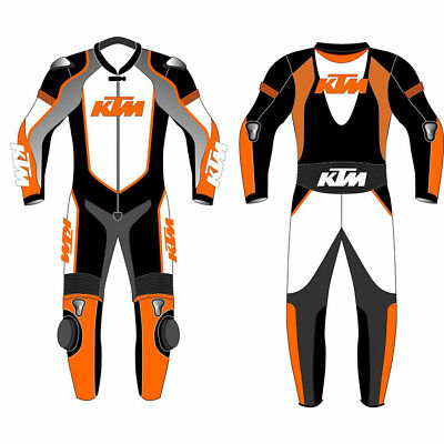 KTM Motorcycle Leather Suit Bikers Racing Motorbike Armored CE Sports ...