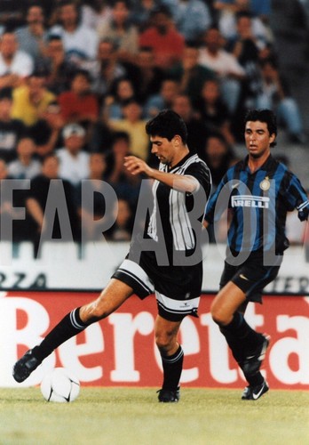 Photo de presse vintage Football, Udinese Vs Inter, Sosa, Fresi ,1998 ...