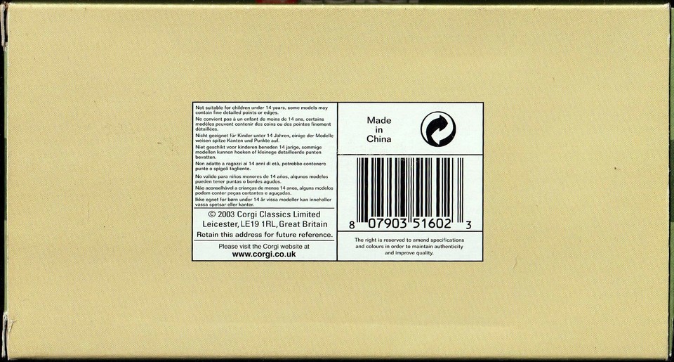 CORGI CLASSICS "WORLD WAR II OPER. BARBAROSSA T-34 SOVIET TANK" 1:50 LE ...