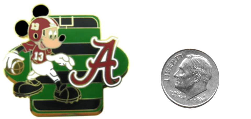 Alabama Crimson Tide Pin RARE Mickey Mouse Football University of ...