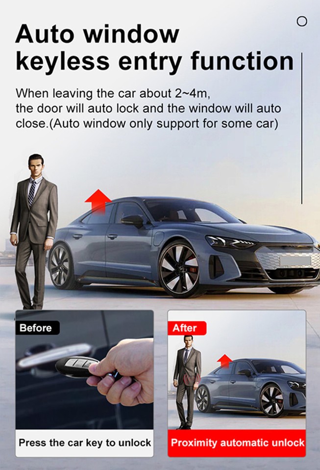 Smart Remote Car Key Touch Screen Display Digital For One-Button Start ...