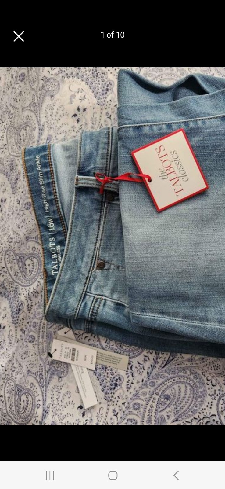 The Talbots classic Jeans. Size 16W. Stretch. High Rise. Slim ankle | eBay