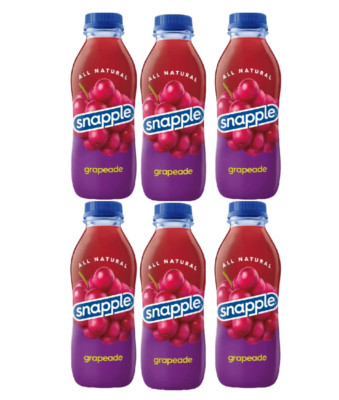 Snapple Grapeade ,6 Pack / 16 fl oz Plastic Bottles | eBay