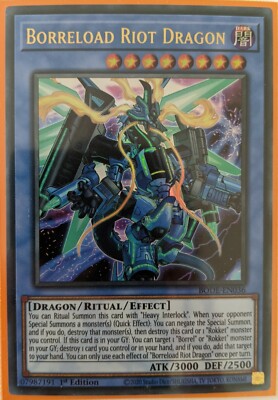 YuGiOh Borreload Riot Dragon Ultra Rare 1st Edition BODE-EN036 NM | eBay