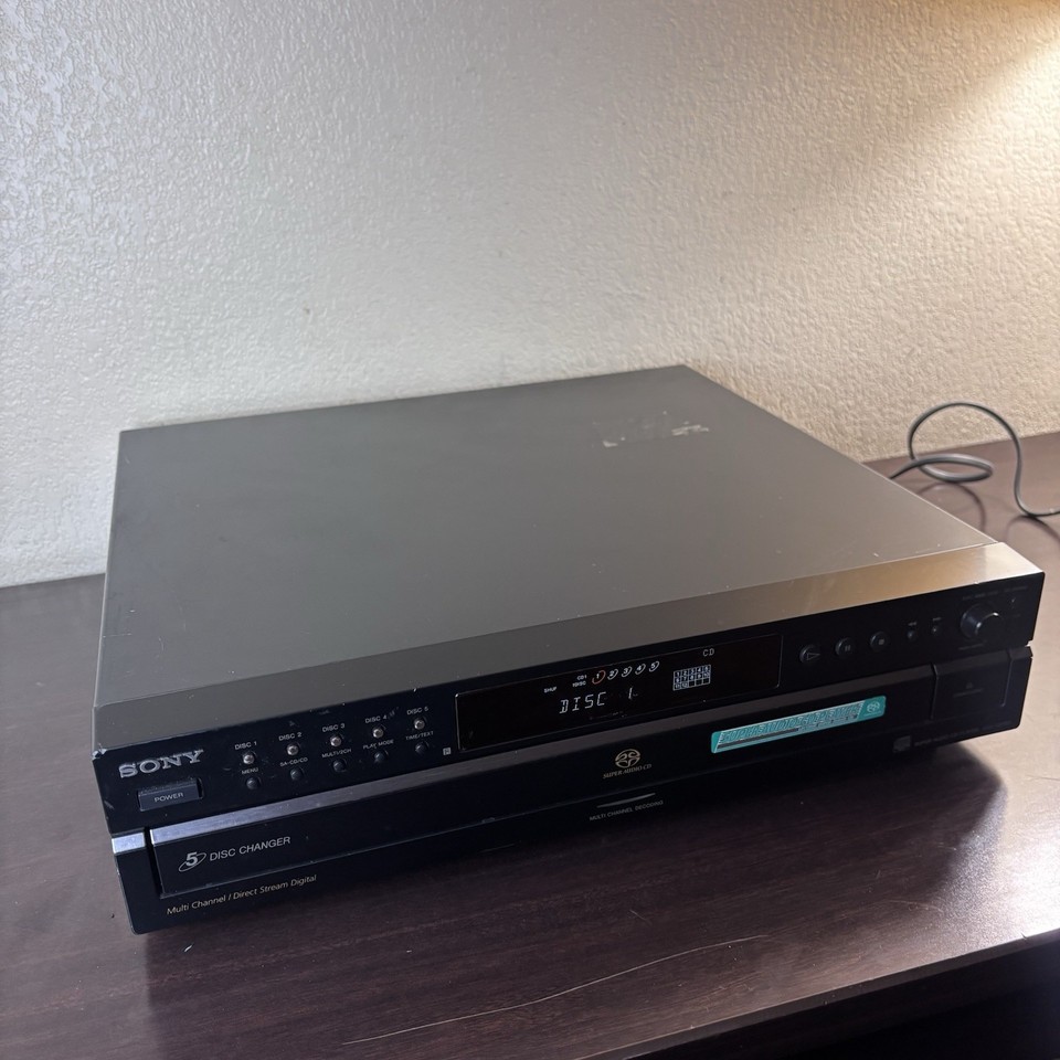 Sony SCD-CE595 5-Disc CD Super Audio Changer Player *NO Remote - Tested ...