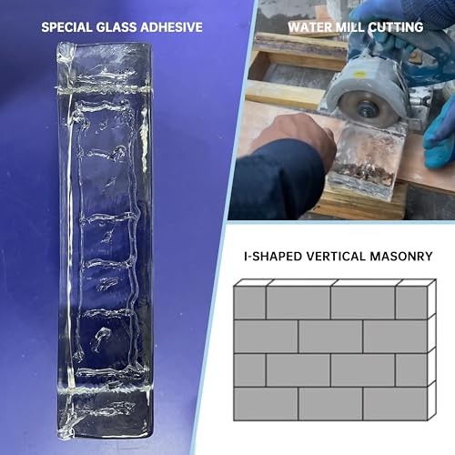 4 Pack-7.9"x3.9"x2" Green Glass Block-ice Crystal 7.9"x3.9"x2"-Green 4 ...