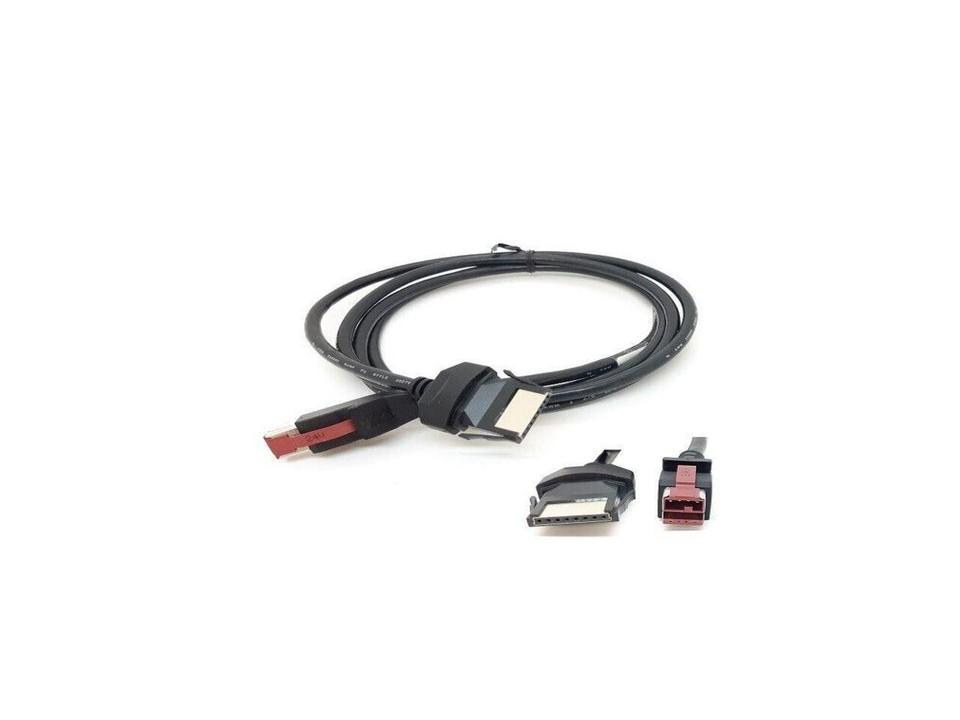 Genuine HP 6' ft 24V Powered PUSB Cable Connector for POS Printers ...