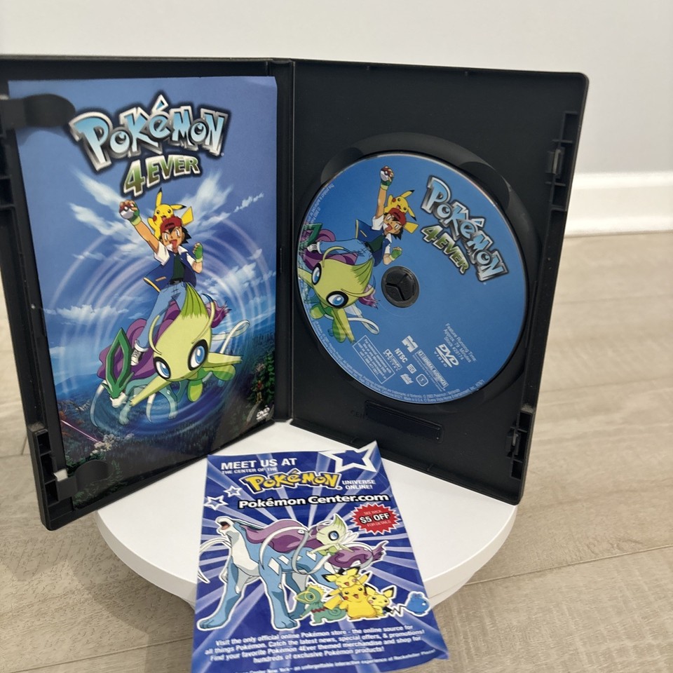 Pokemon 4Ever (DVD, 2003) with Insert Anime Celebi & Suicune | eBay