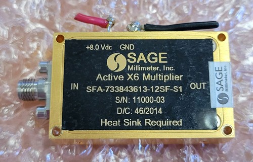 Sage Millimeter Active X6 Multiplier SFA-733843613-12SF-S1 WR12 73 to ...