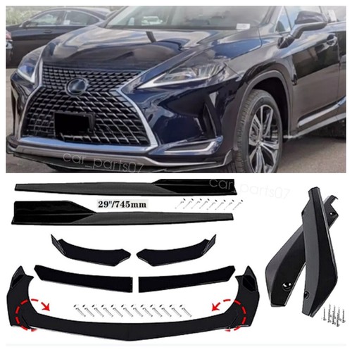 Front Bumper Lip Splitter Body Kit+Rear Lip+Side Skirts For Lexus RX ...