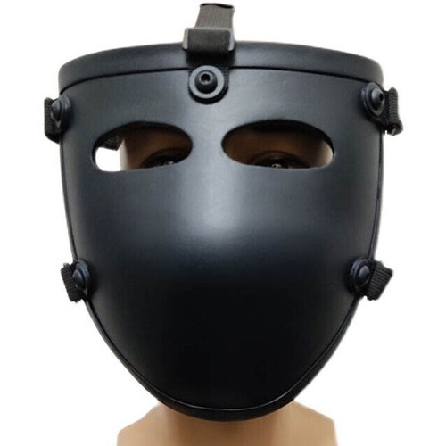 Tactical Bullet Proof Ballistic IIIA Face Guard Shield Mask Aramid ...