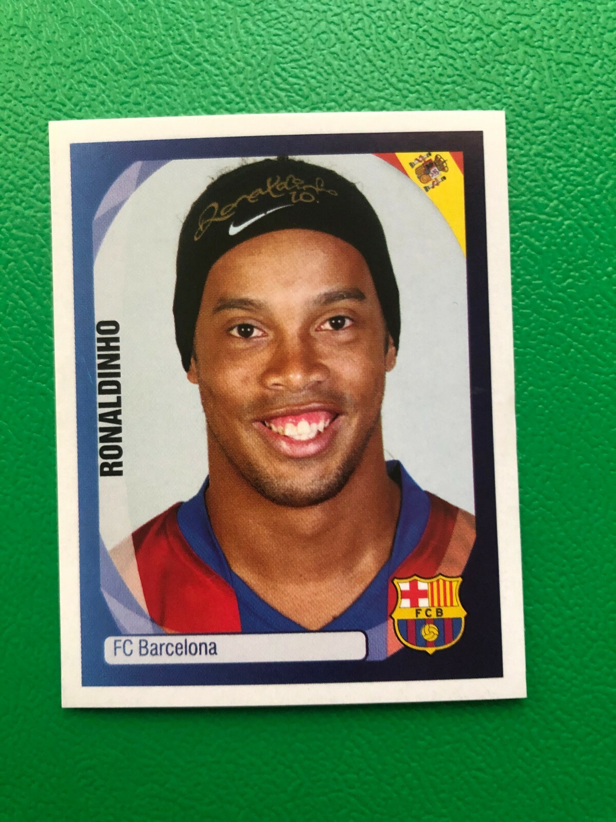 PANINI RONALDINHO RARE STICKER 2007 CHAMPIONS LEAGUE + CARD BARCELONA ...