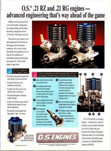 OS Engines Max 12cv RC CV-X Vintage Print Ad Wall Art Decor | eBay