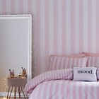 Classic Stripe Wallpaper Sassy B Tease 187541 Pink & White Girls ...