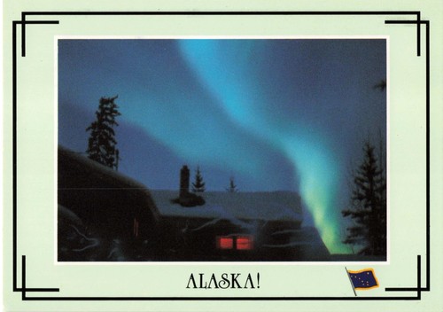 Alaska AK, Northern Lights Aurora Borealis, Vintage Postcard | eBay