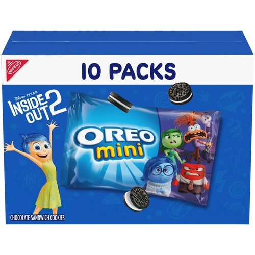 OREO Mini Crunchy Chocolate Sandwich Cookies, Baked, 10- 1 oz Packs ...