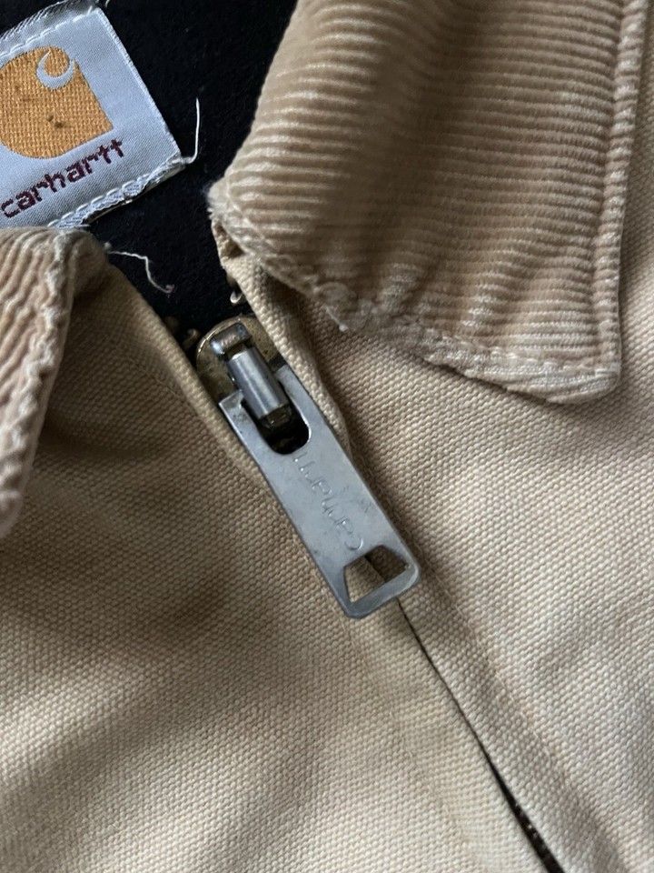 Vintage 90s Carhartt Tan Santa Fe Workwear Zip Up Jacket Men’s L/XL ...