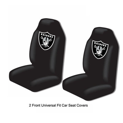 NFL Oakland Raiders Car Truck 2 Front Seat Covers Set - Officially ...