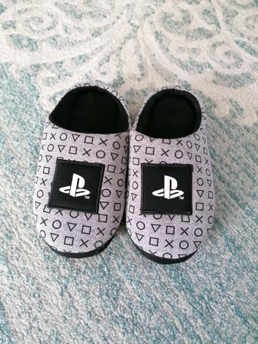 Grey & Black PlayStation Slippers, Uk Size 1 | eBay