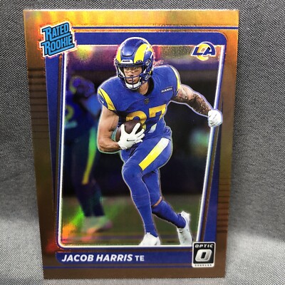 2021 Optic Football Jacob Harris Rated Rookie Bronze SP Rams #238 | eBay