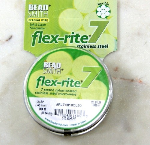 flex-rite, 49 Strand Nylon Coated Stainless Steel Micro Wire, Clear | eBay