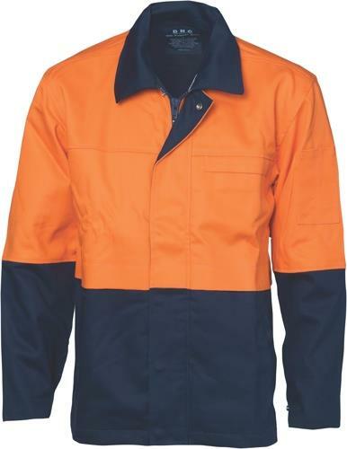 3 x DNC Workwear Mens Flame Retardant 2 Tone Drill ARC Rated Welders ...