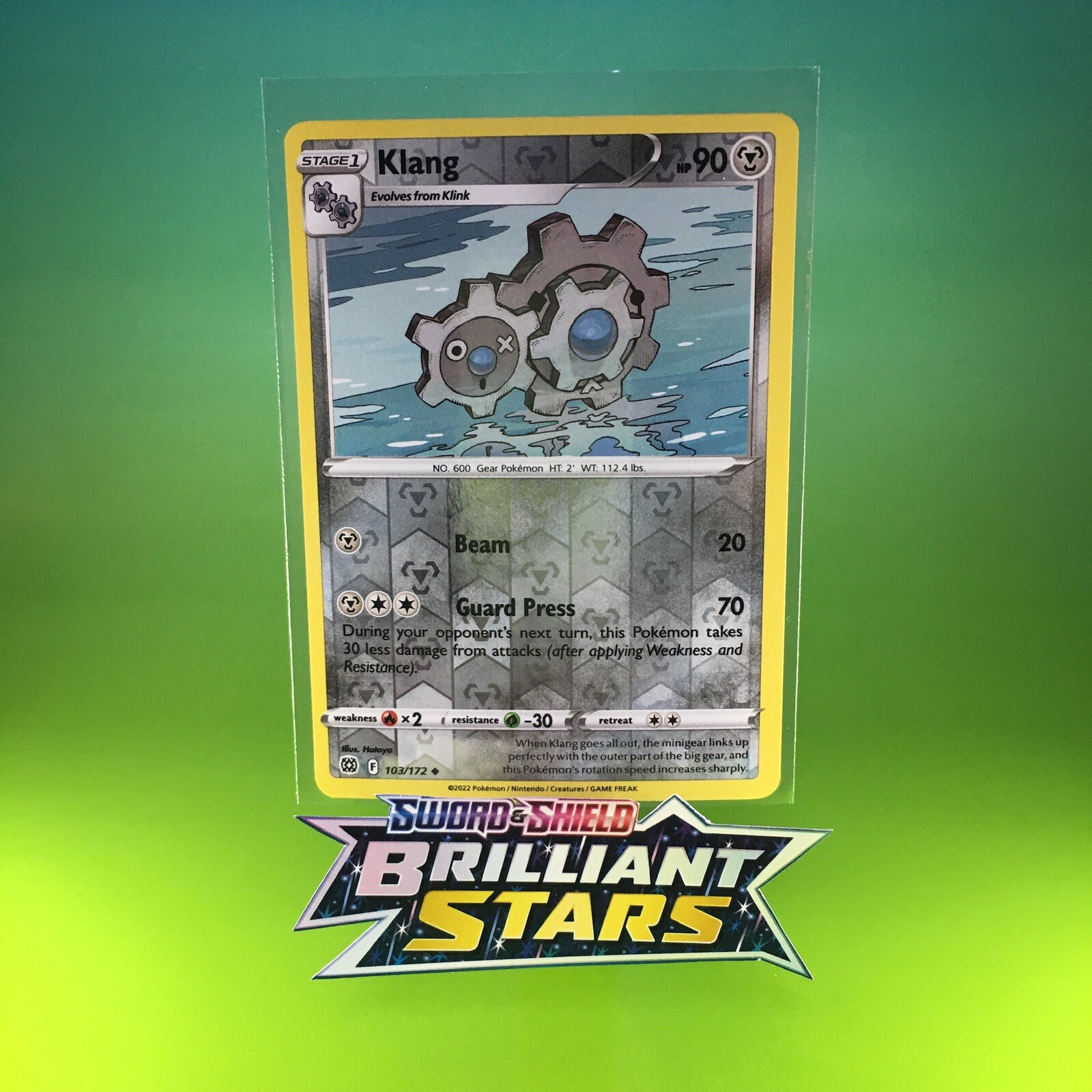 Klang 103/172 Reverse Holo Brilliant Stars Pokemon TCG Card M/NM Pack ...