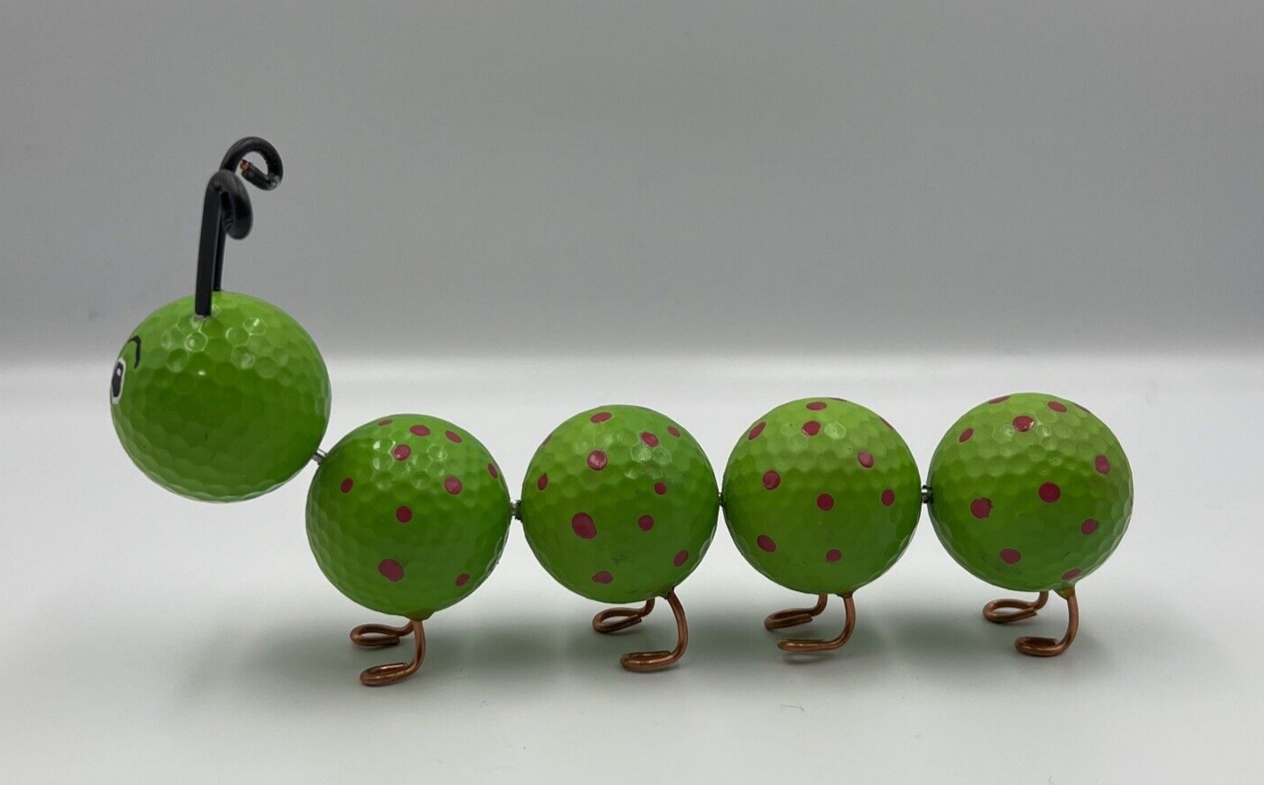 Handmade Caterpillar Made of Golf Balls Whimsical Craft | eBay