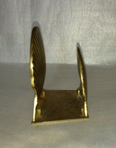 Vintage Brass Shell Mail Caddy, Letter or Napkin Holder - 4" x 4" x 3 ...