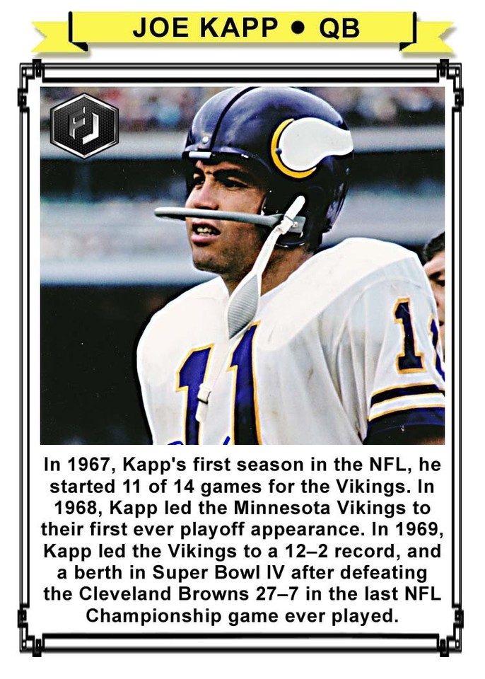 ACEO JOE KAPP MINNESOTA VIKINGS CUSTOM HAND MADE ART CARD | eBay