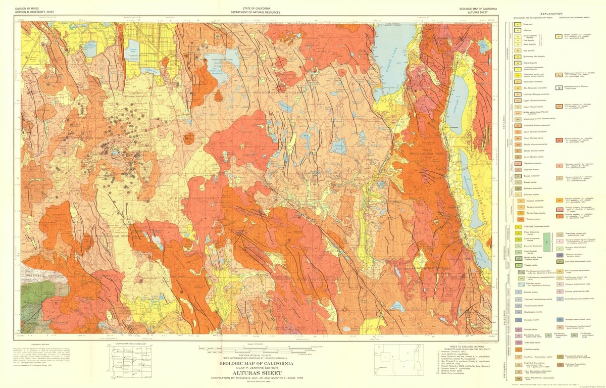 Alturas California Map Right Of Way And Track Map Of Alturas, Modoc