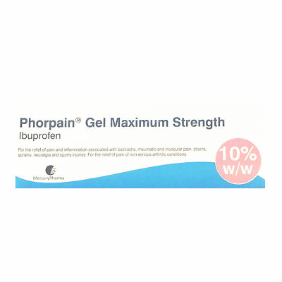 ( MAX 2 ) - Phorpain Gel Maximum Strength Ibuprofen 10% - 50g | eBay UK