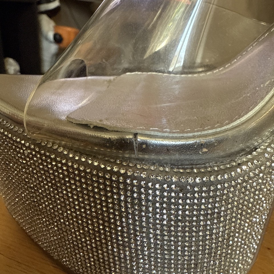 Steve Madden Women's Soirée Rhinestone Heel Open Toe Size 7.5 | eBay