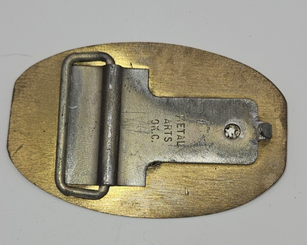 USMC Belt Buckle Metal Arts D.C. Eagle Globe Anchor Brass Tone Military ...