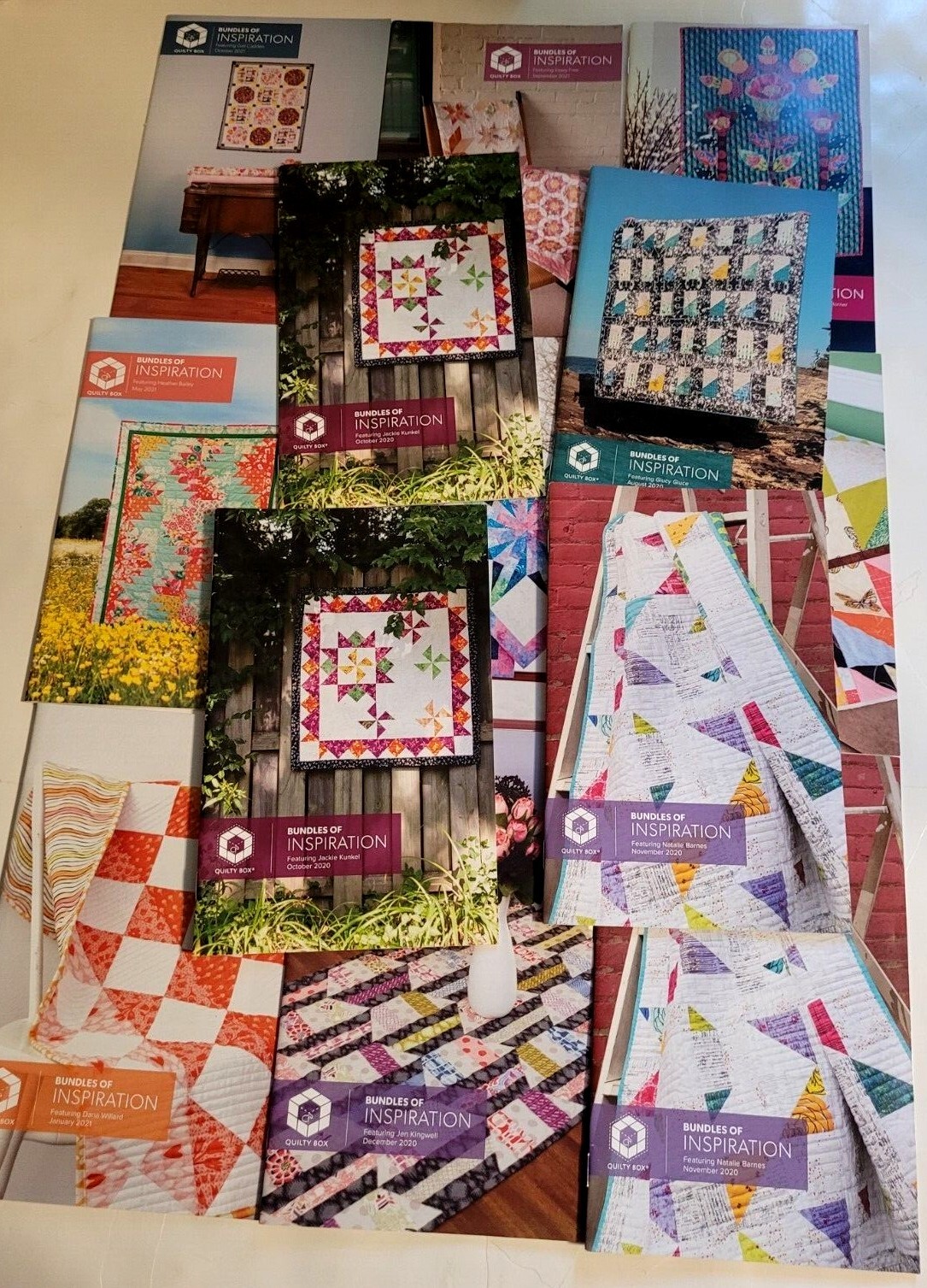 "Bundles of Inspiration" magazines, Quilty Box, 3-4 quilt designs in ...