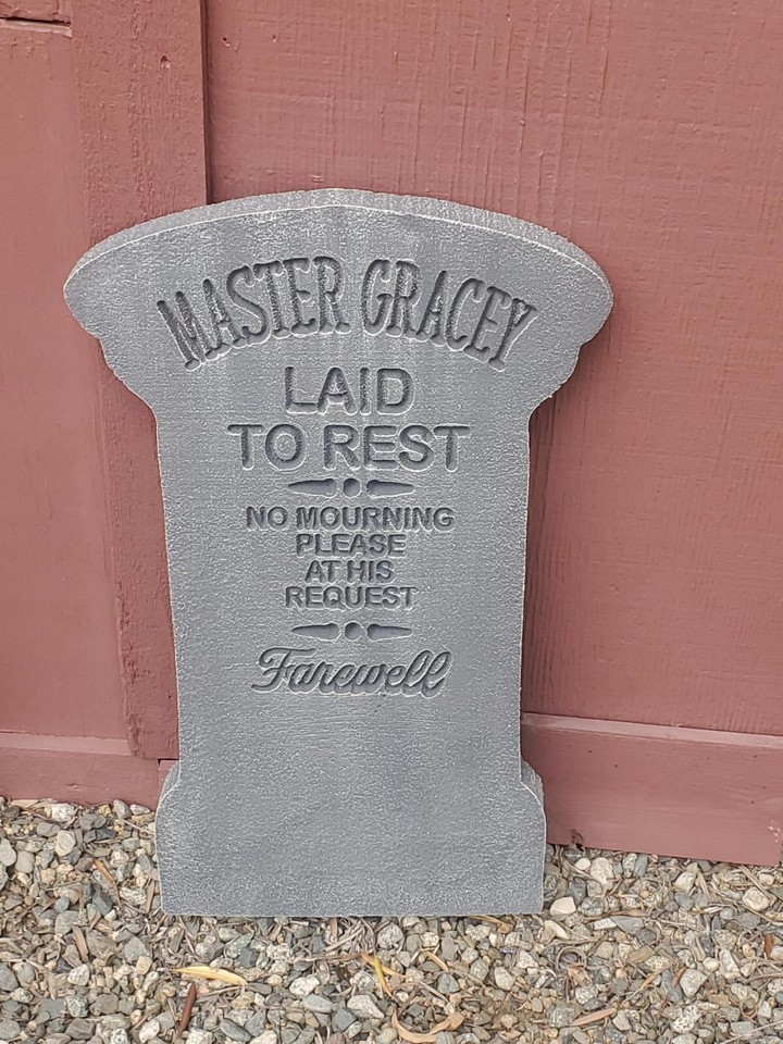 Set of 6 Haunted Mansion Shaped Tombstones / Headstones DIY Blank Foam ...