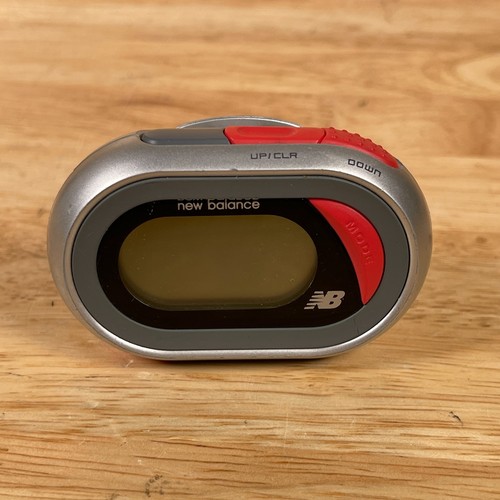 New Balance Unisex Silver Digital Distance Traveled Step Counter ...