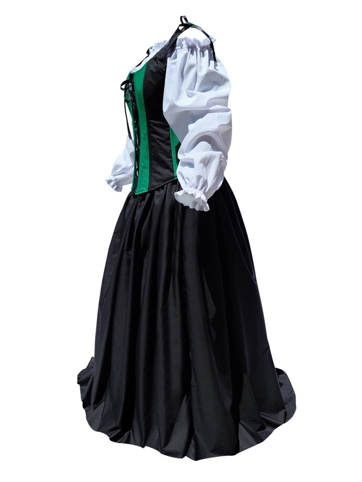 Renaissance Faire Wench Bodice Outfit Pirate Costume Gown Wedding ...