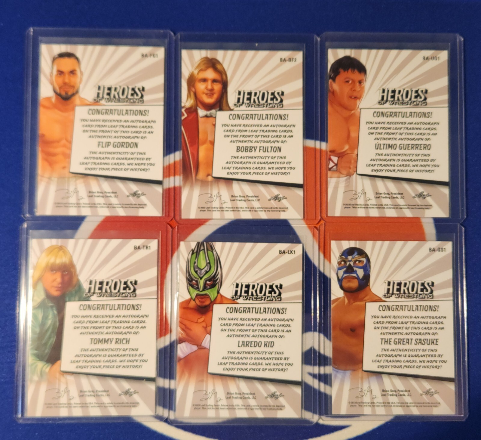 2023 LEAF HEROES OF WRESTLING Autograph Auto Pick Your Card | eBay