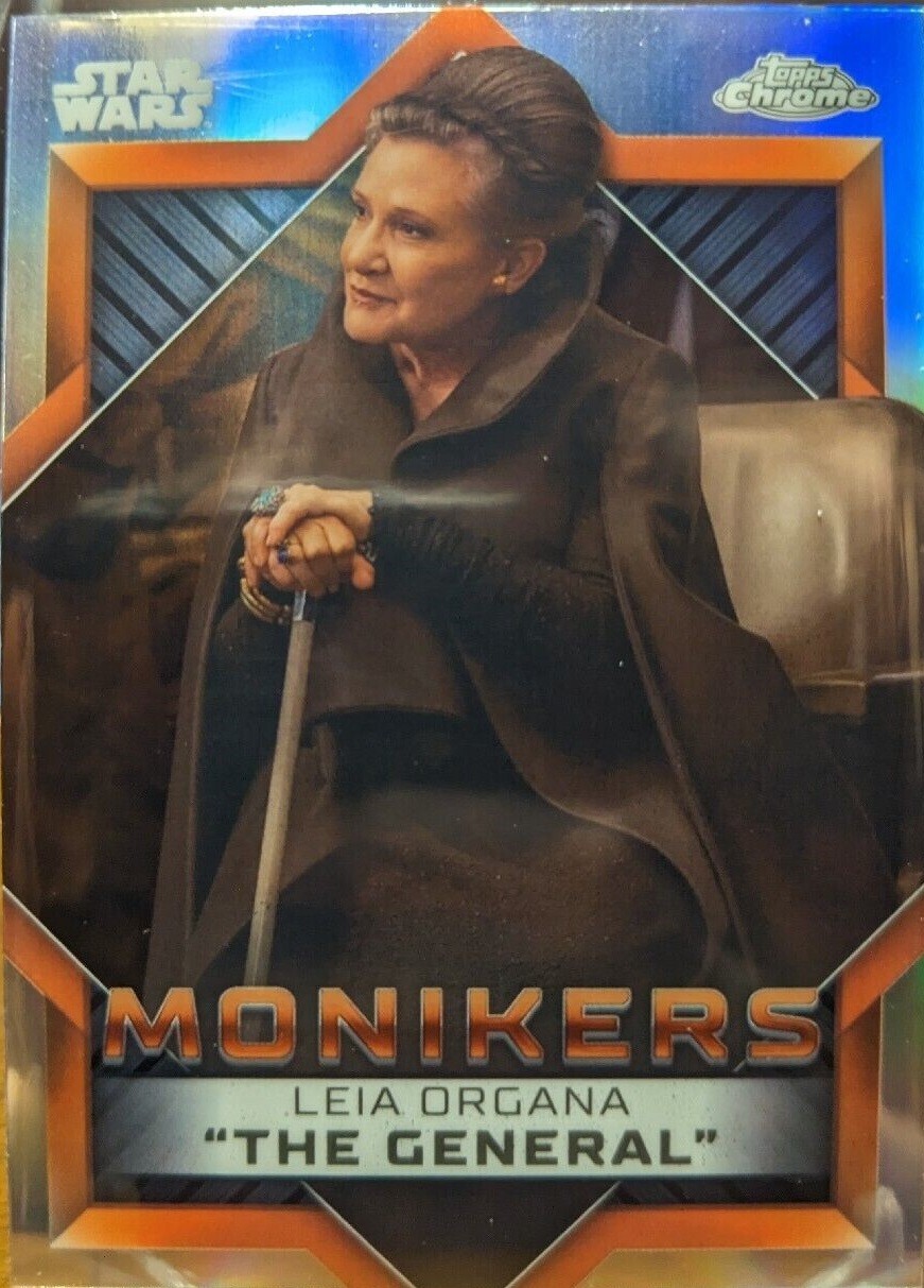 2023 Topps Chrome Star Wars Monikers trading Card Insert #M-16 Leia ...