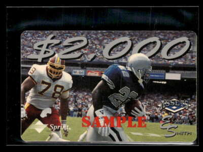 1994-95 Classic Assets Emmitt Smith Sprint Phone Card Dallas Cowboys ...